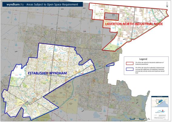 Open Space Requirement Area Map | Wyndham City